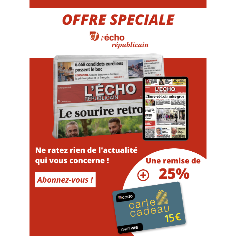 Offre spéciale fête des mères Abonnement au journal L'Écho Républicain Offre spéciale fête des mères Abonnement au journal L'Écho Républicain